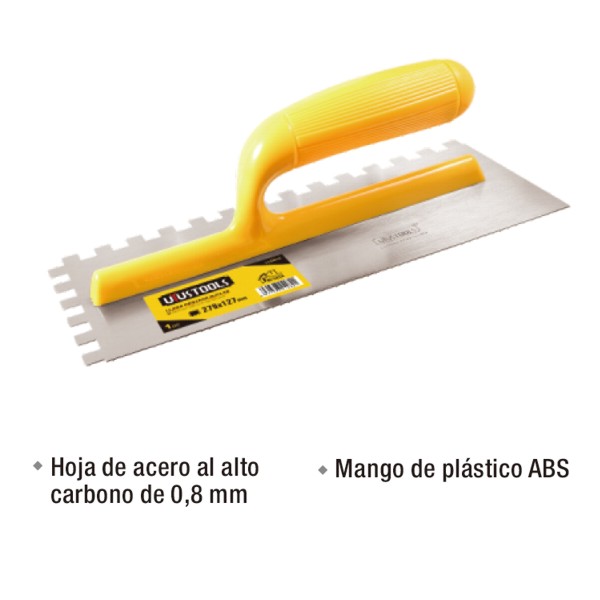 PALUSTRA DENTADA «UYUSTOOLS» MANGO PLAST – Importadora Grevi