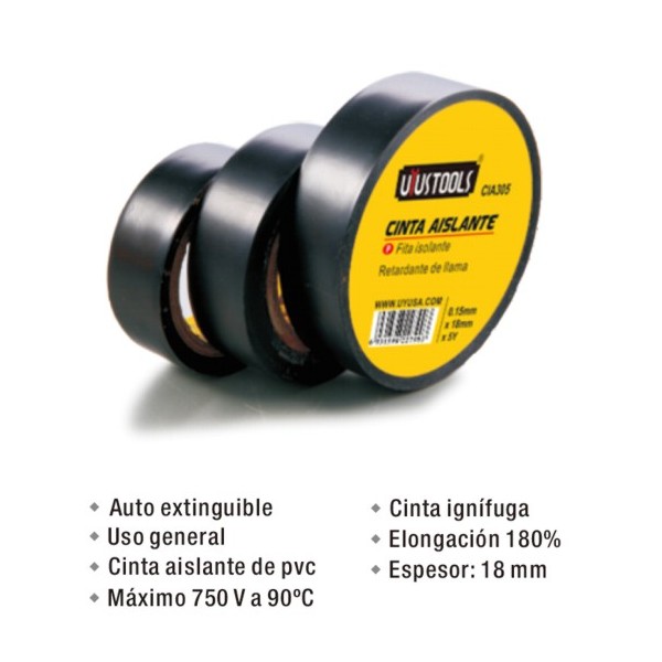 TEIPE UYUSTOOLS 10 MTS X 3/4″ – Importadora Grevi